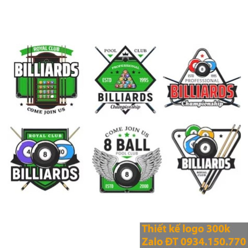 Thiết kế logo quán bida billiard