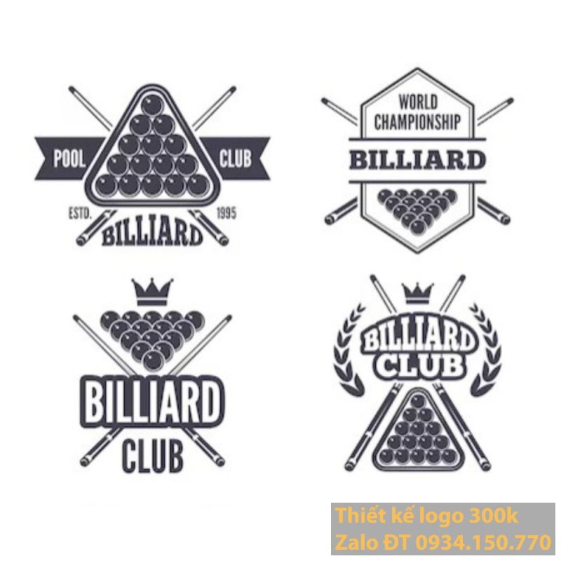 Thiết kế logo quán bida billiard